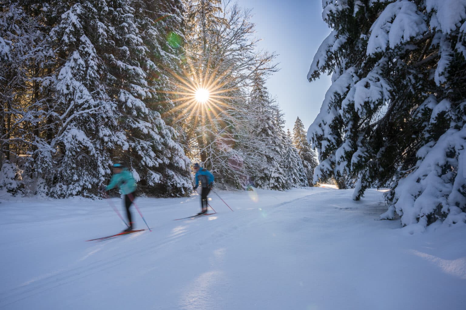 Ski de fond dans le Jura - Station des rousses